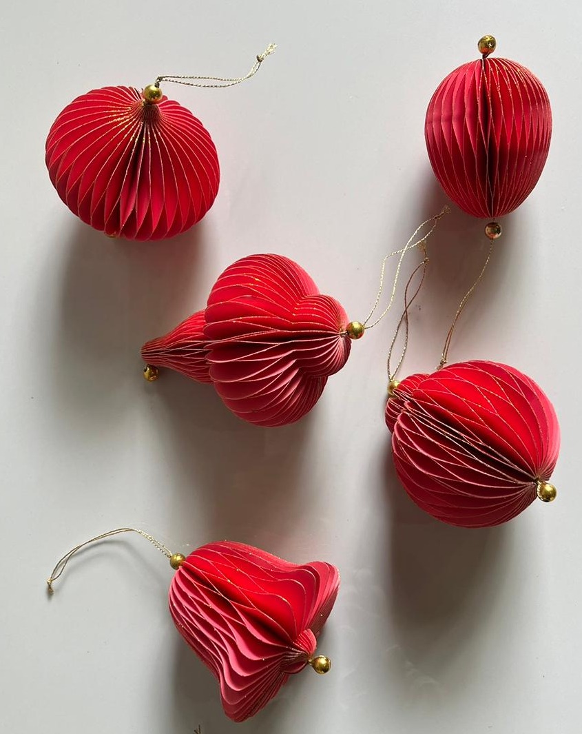 Christmas Hanging Ornaments | Marudhara Handmade Papers - ,Jaipur.