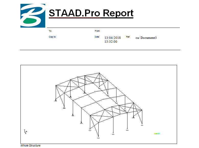 STAAD Pro Report. We design the Pre Engineered... | Sahjanand Infratech ...
