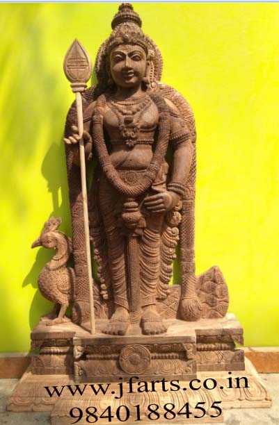 Decorative Wooden Statue Size 42 x 21 x 6 C | JF Arts