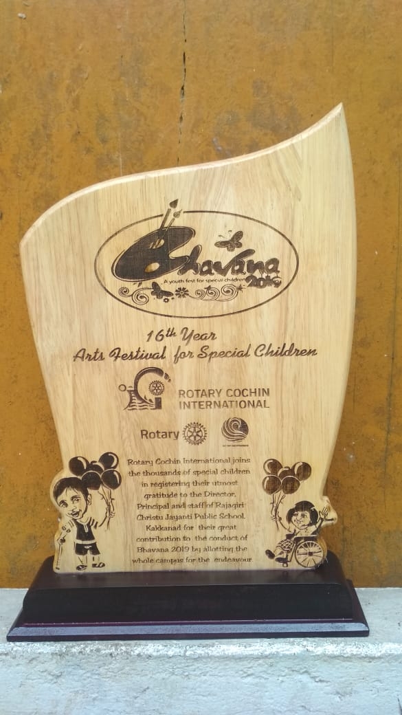 Laser engraving on Rubber wood for Momentos | MAKER CNC Cutting Cochin ...