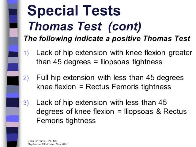 Thomas Test