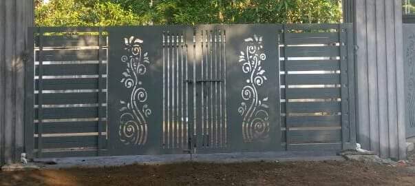 Mild Steel Gate Panels in different Laser Cut | Techno Roof