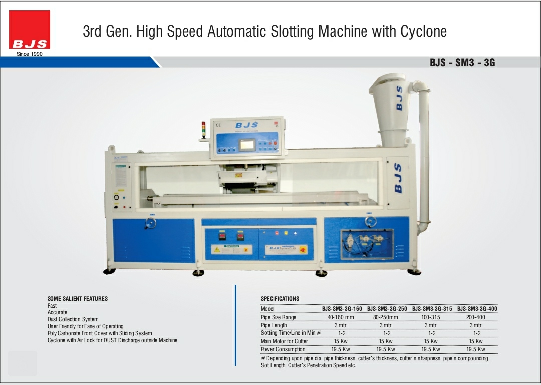 Filter cutting machine for pipe | BJS ENGINEERS PRIVATE LIMITED- Faridabad