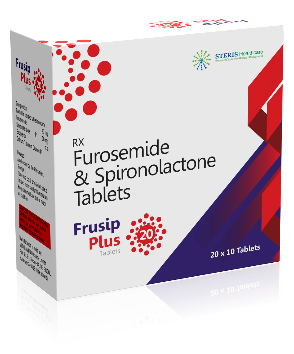 Frusemide & Spironolactone Frusip Plus is a | Steris Healthcare PVT Ltd