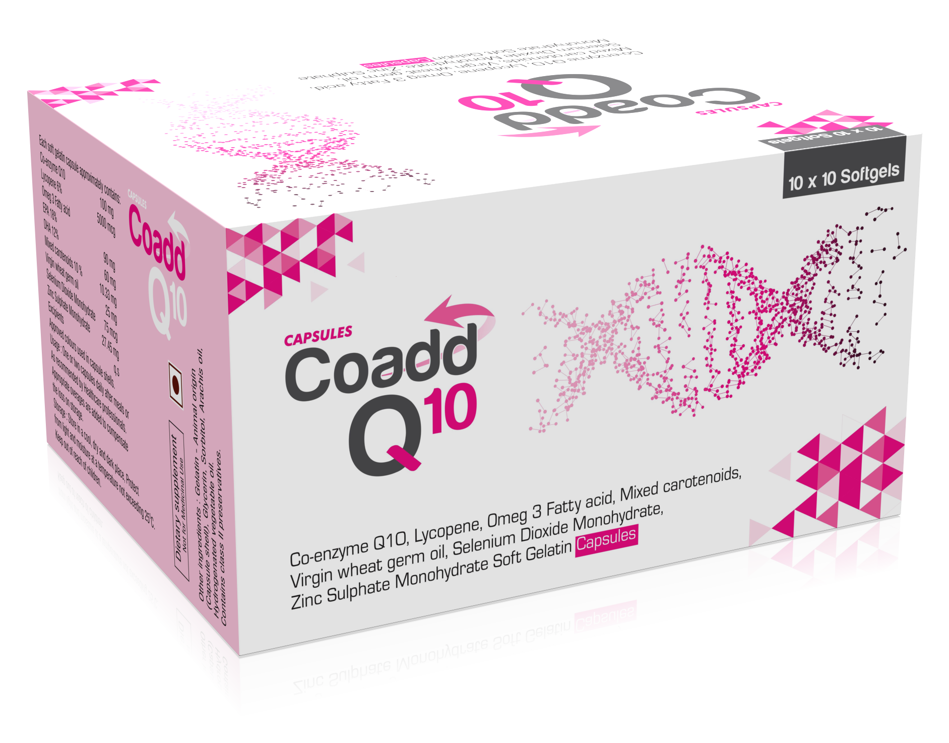 Co Enzyme q10 + Lycopene+Omega 3 Fatty Acid + | Steris Healthcare PVT Ltd