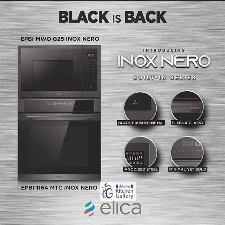 Introducing the all new Elica INOX NERO Built in o | Ashirwad Kitchen ...