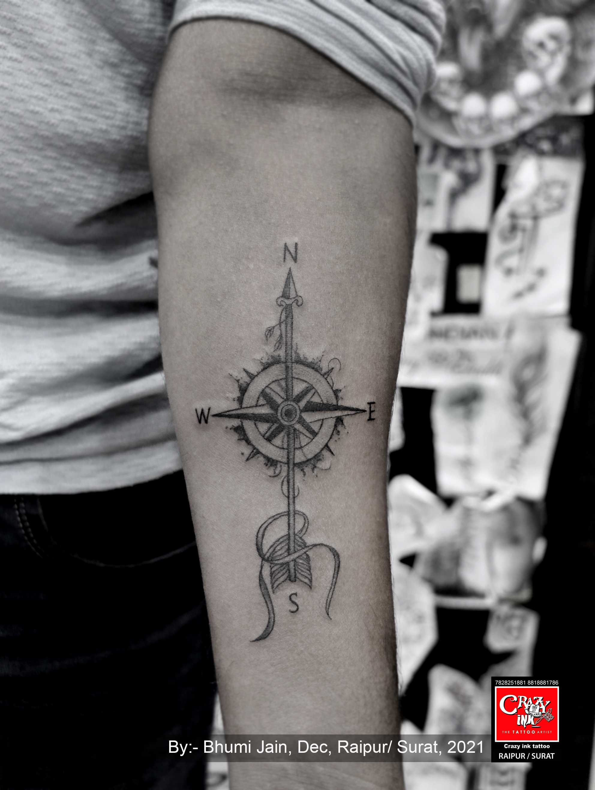 Arrow Compass Tattoo Meaning
