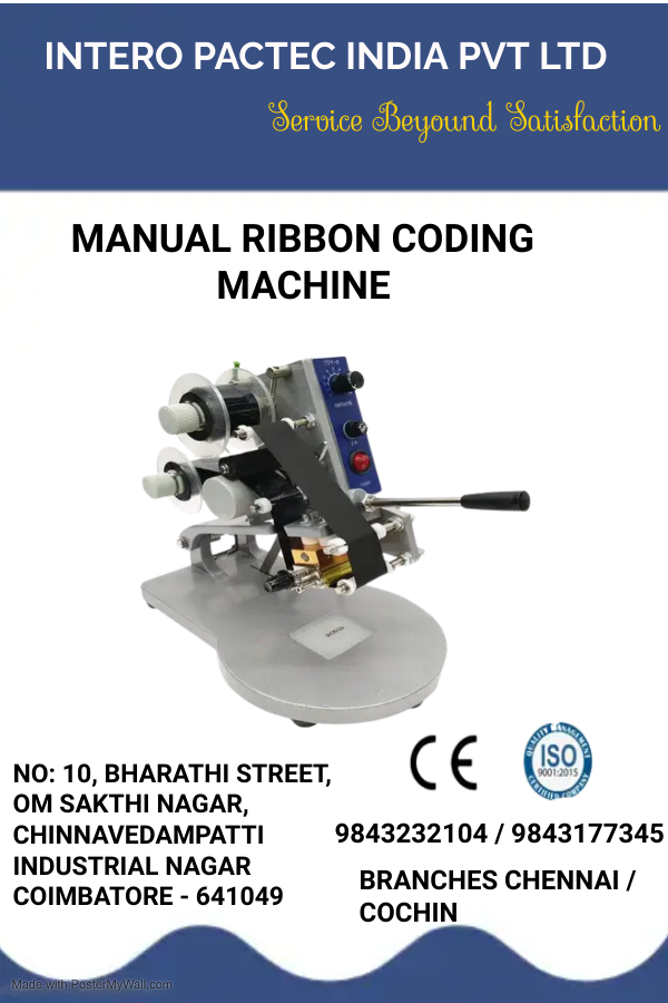 Intero Manual Ribbon Coding Machine Manual Ribbon | INTERO PACTEC INDIA ...
