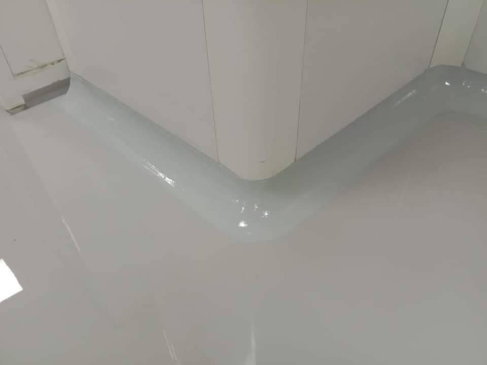3 inch Epoxy Coving at Pharma factory Visakhapa... | K2P Industries ...