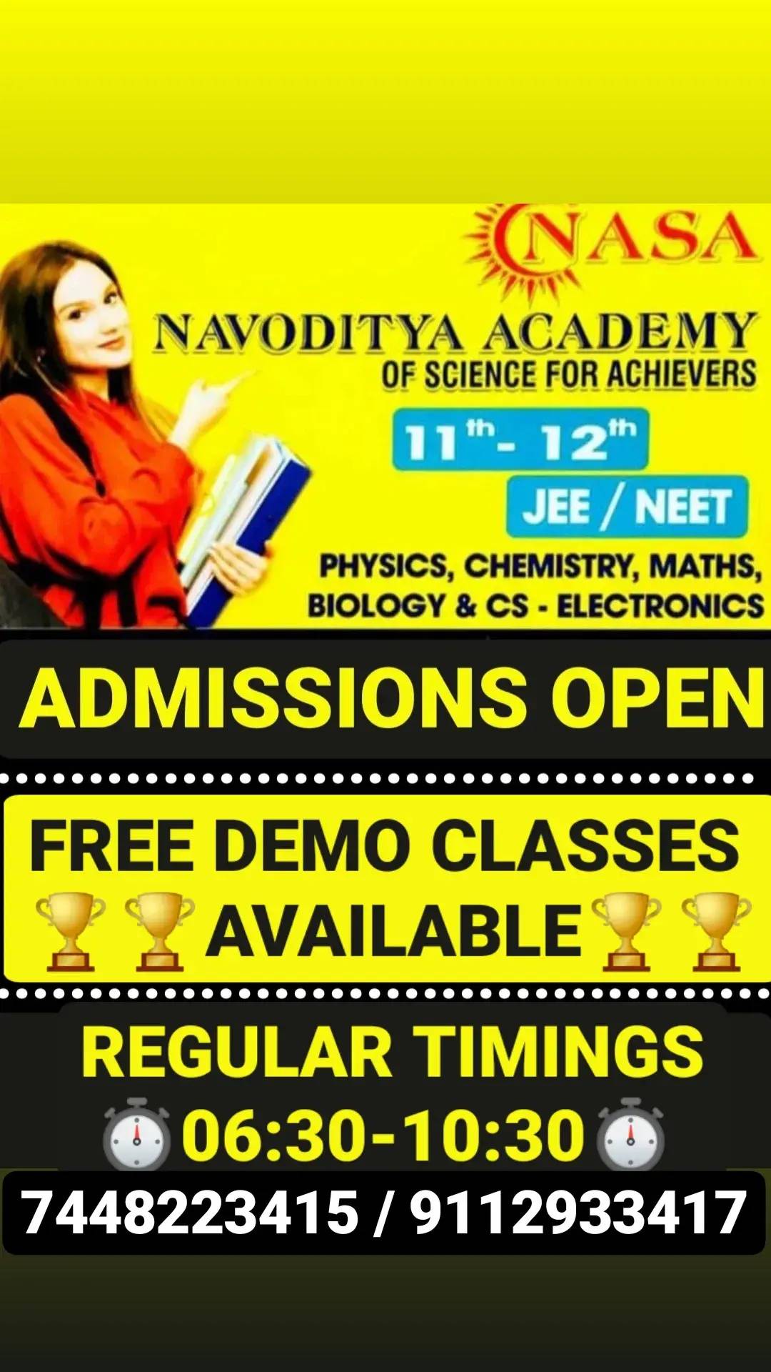 NEW BATCHES ARE IN SESSION 🏆🏆🛡️🛡️🏆🏆 | NAVODITYA ACADEMY OF SCIENCE FOR ...