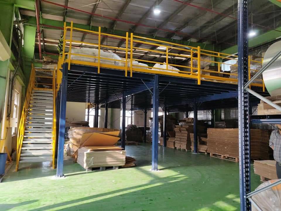 Mezzanine System Godrej Column based Mezzanin | Industrial Equipment ...