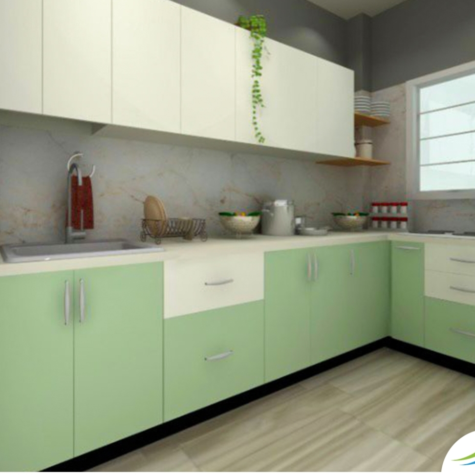 modular kitchen 3D interior design & furniture Fu... | Param Interiors ...