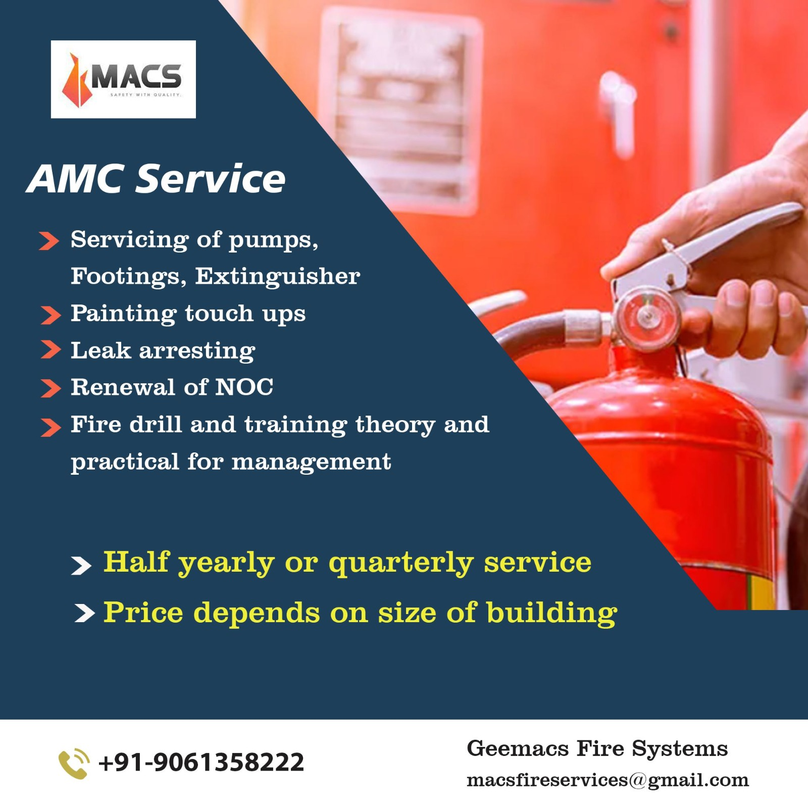 AMC Sercice Geemacs fire system AMC for all type o | GEEMACS FIRE ...
