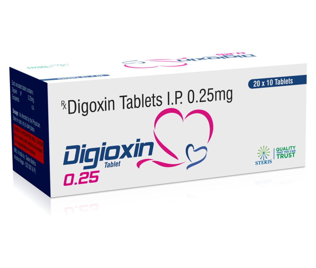 Digoxin 0 25 Mg Digioxin Is A Medication Th Steris Healthcare Pvt Ltd