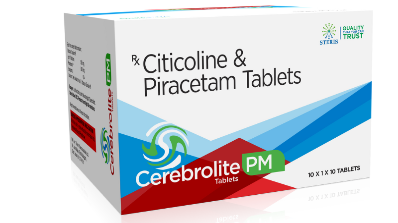 Citicoline & Piracetam CEREBROLITE PM Citic | Steris Healthcare PVT Ltd