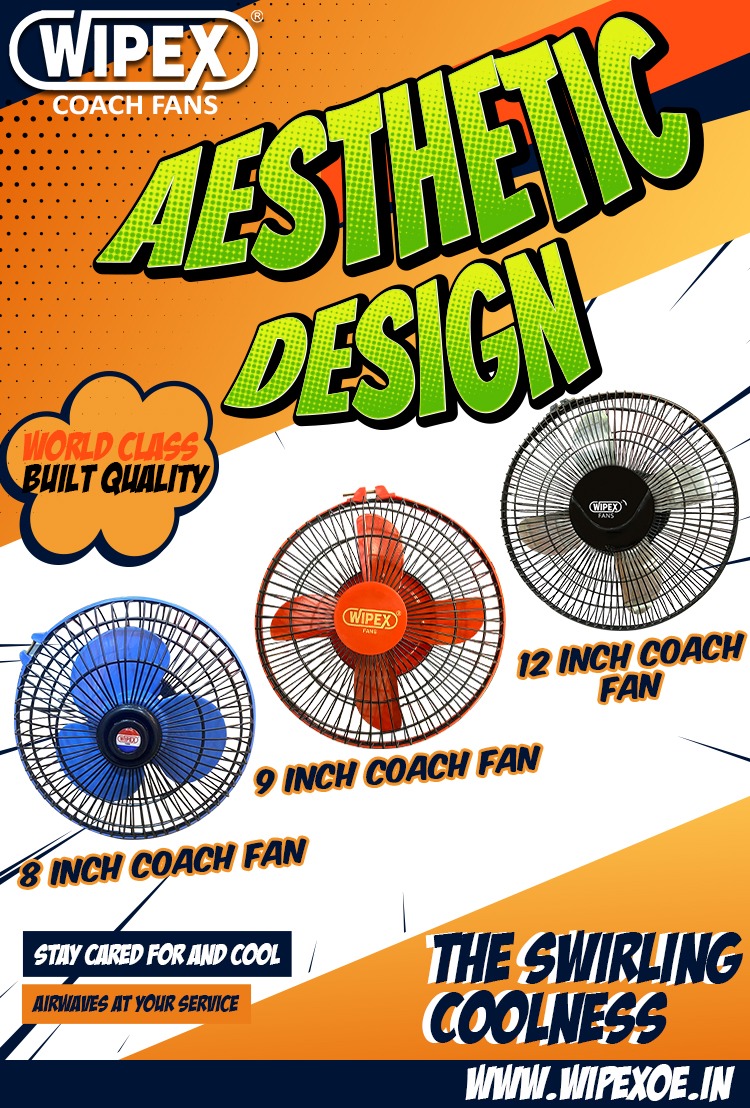 Fan designs that are different from another. Wipex | K.C MITTAL & CO