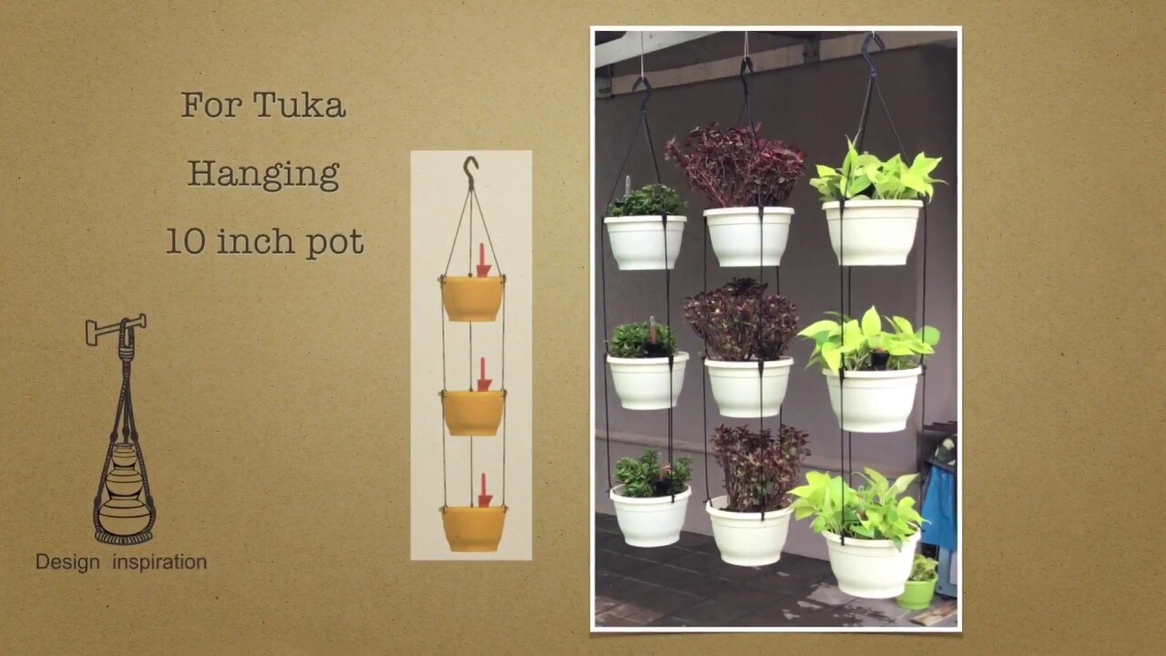 Khushi Buy 9.8 inch Tuka 25 Self Watering Hanging ... | Khushi ...