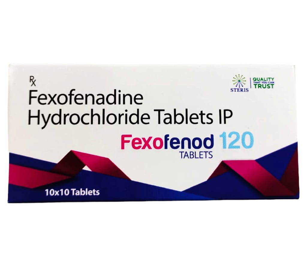 Fexofenadine FEXOFENOD 120 is an antihistami | Steris Healthcare PVT Ltd