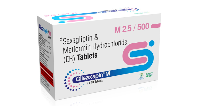Saxagliptin (2.5mg), Metformin HCI (ER) (500m | Steris Healthcare PVT Ltd