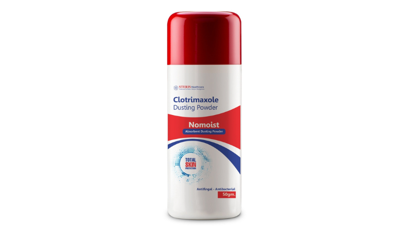 Clotrimazole Dusting Powder NOMOIST DUSTING 5 | Steris Healthcare PVT Ltd