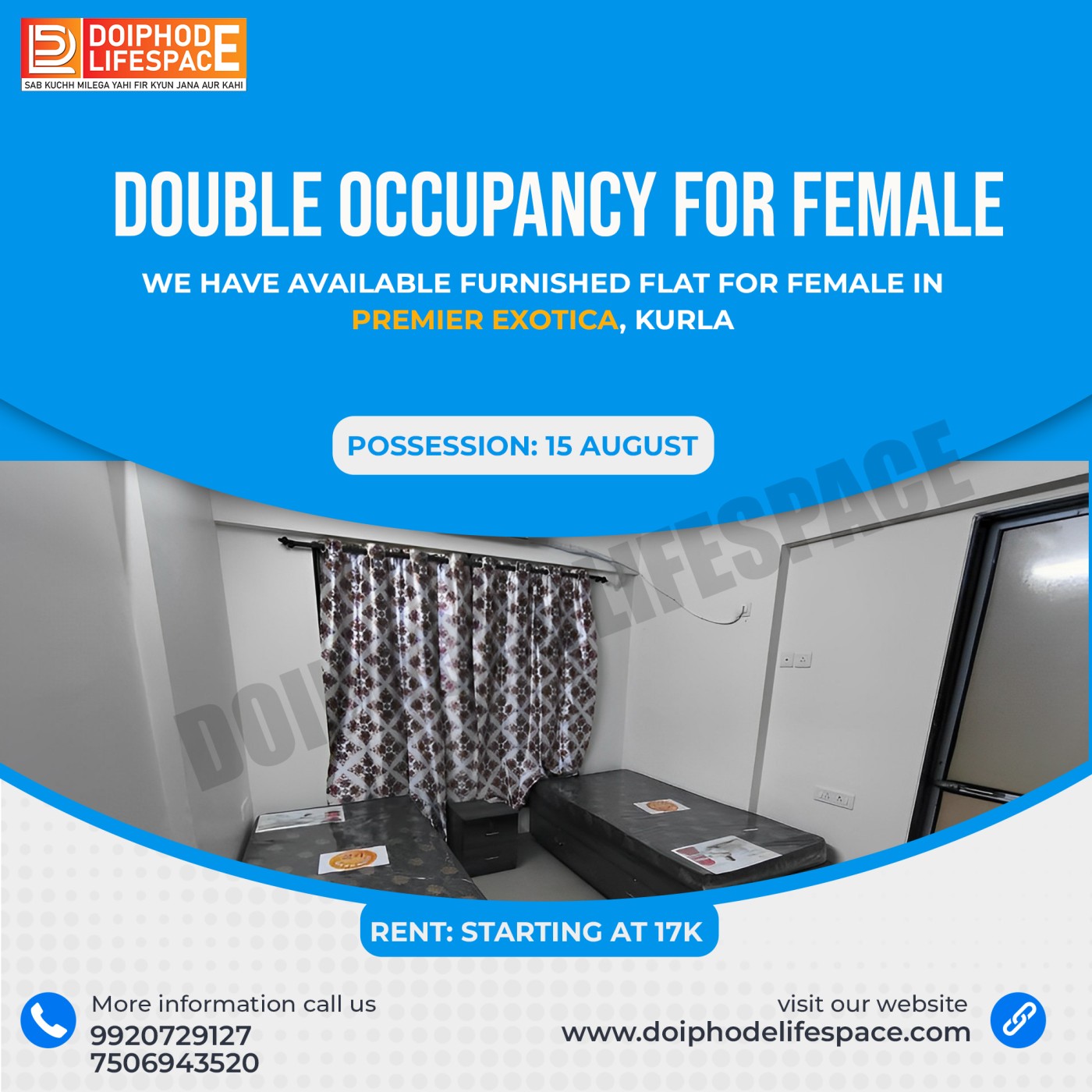 Double Occupancy for Fema | Doiphode Lifespace By Quick Homes Property in Mumbai, India