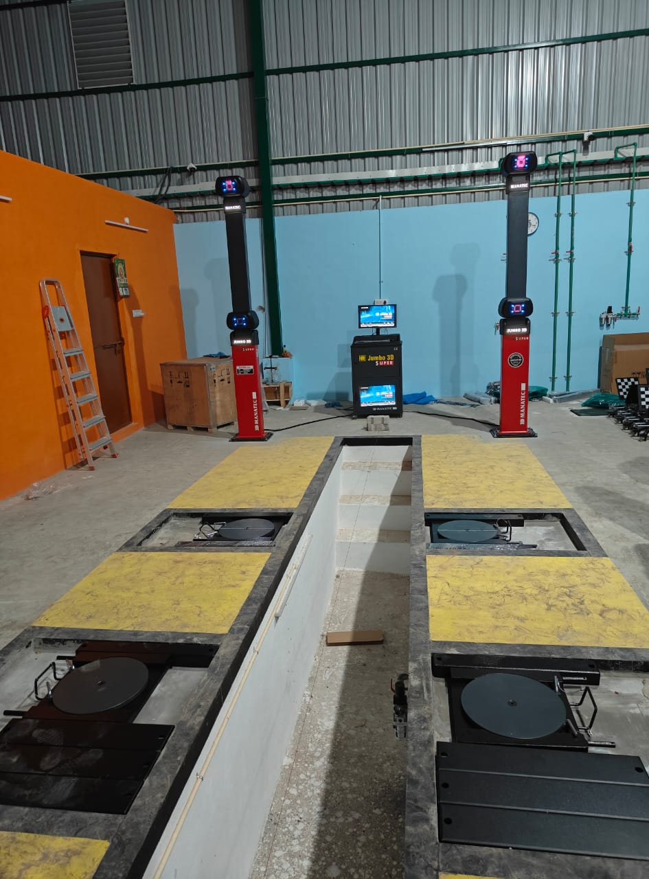 Installation of Manatec truck wheel alignment mach | FAS- Force Auto ...
