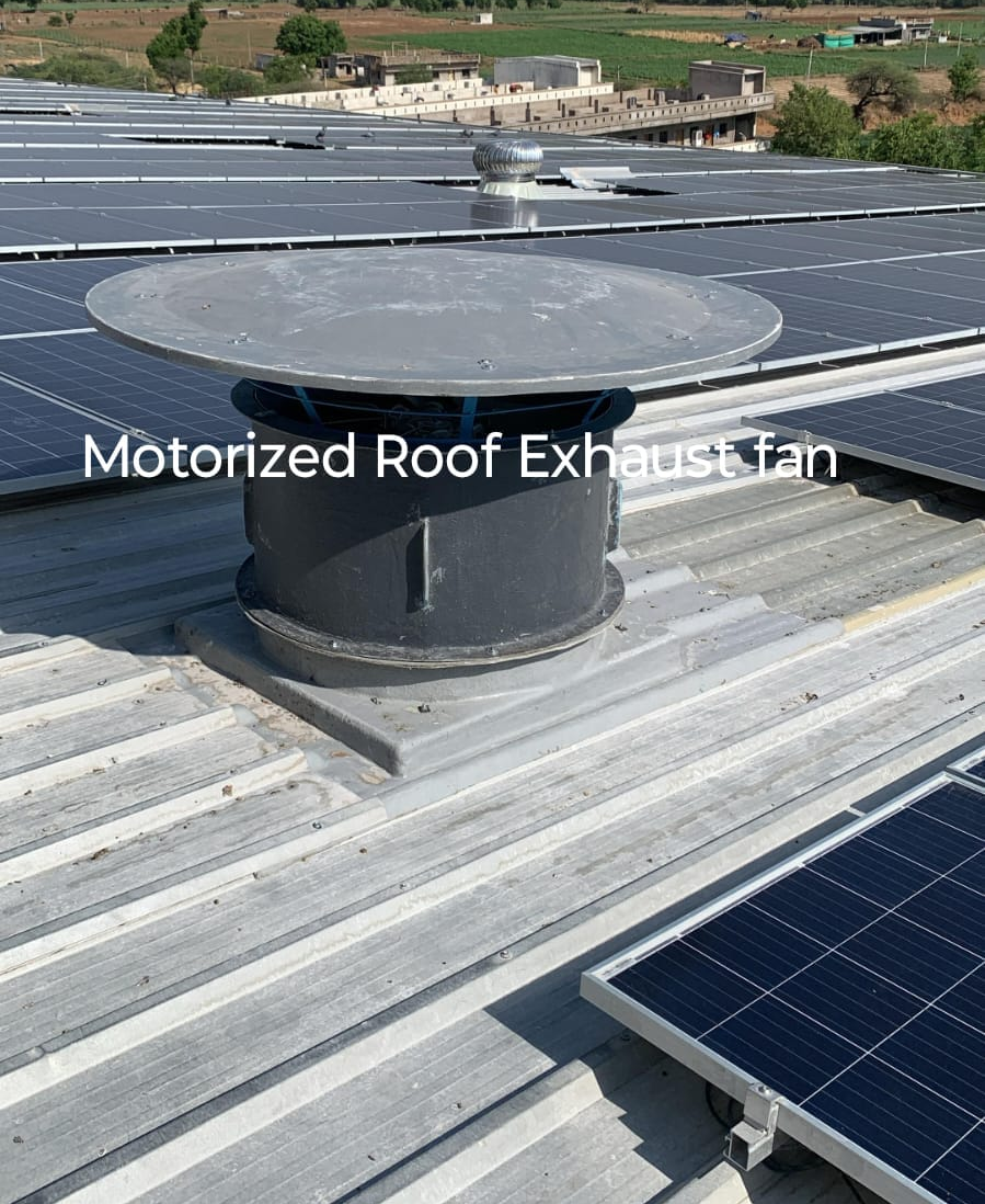 A Motorized Roof Extractor fan, also known as a Po | AIRWELL SYSTEMS
