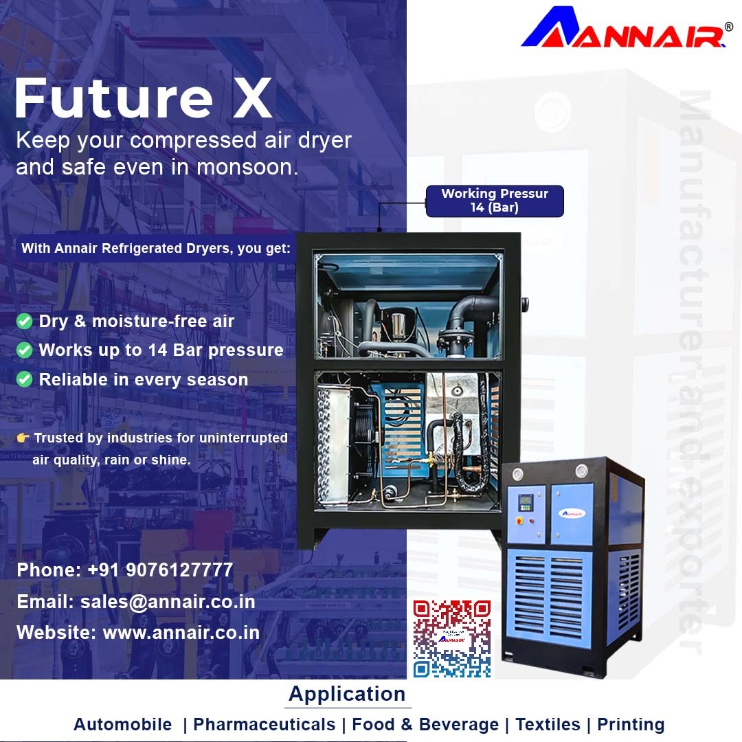 Best Refrigerated Air Dryer for Monsoon | Future X by Annair | Annair Drychill Tech India Pvt ...
