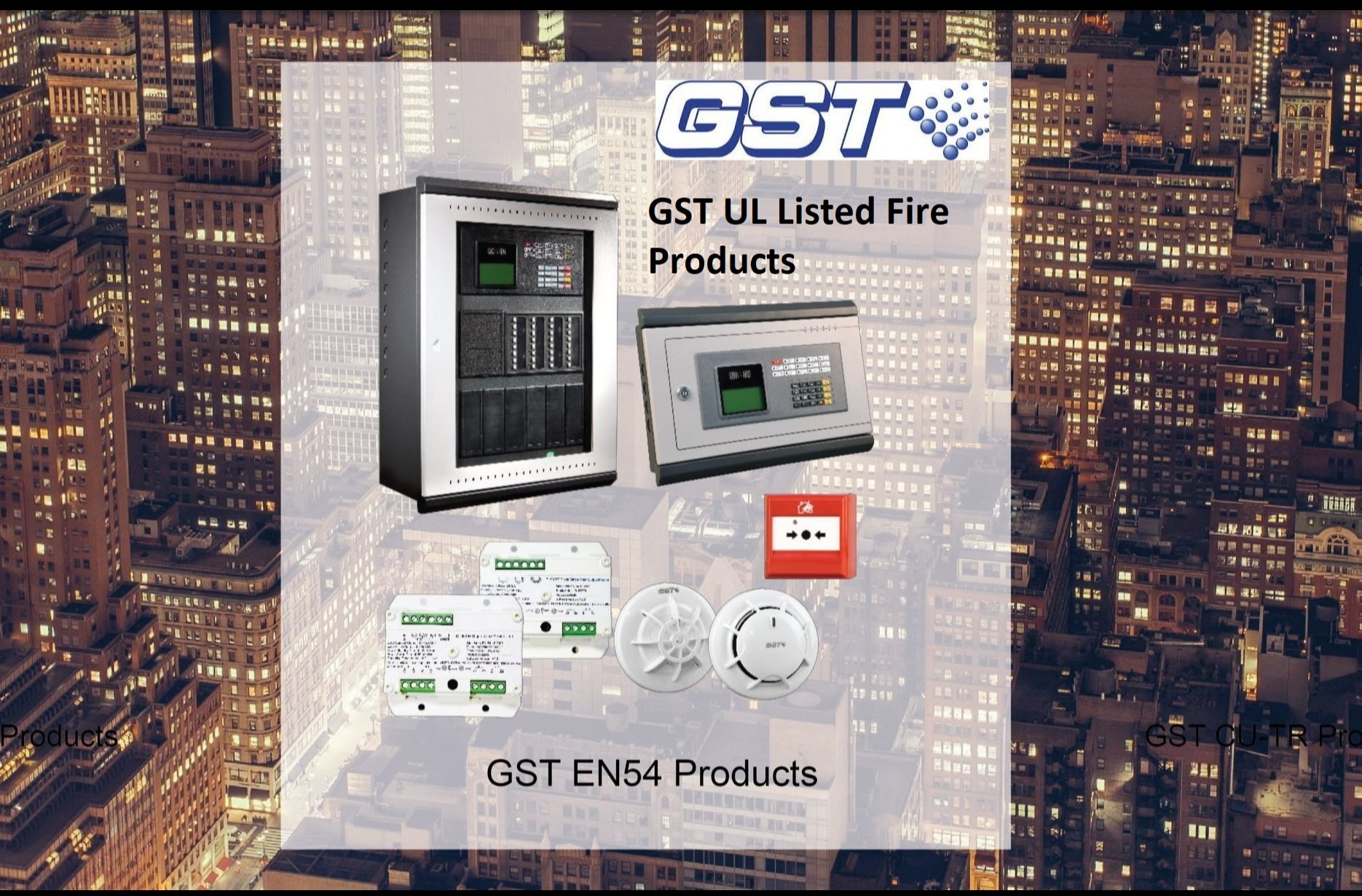 GST Fire Alarm System- Smoke Detector Heat Detector Beam Detector 2Loop ...