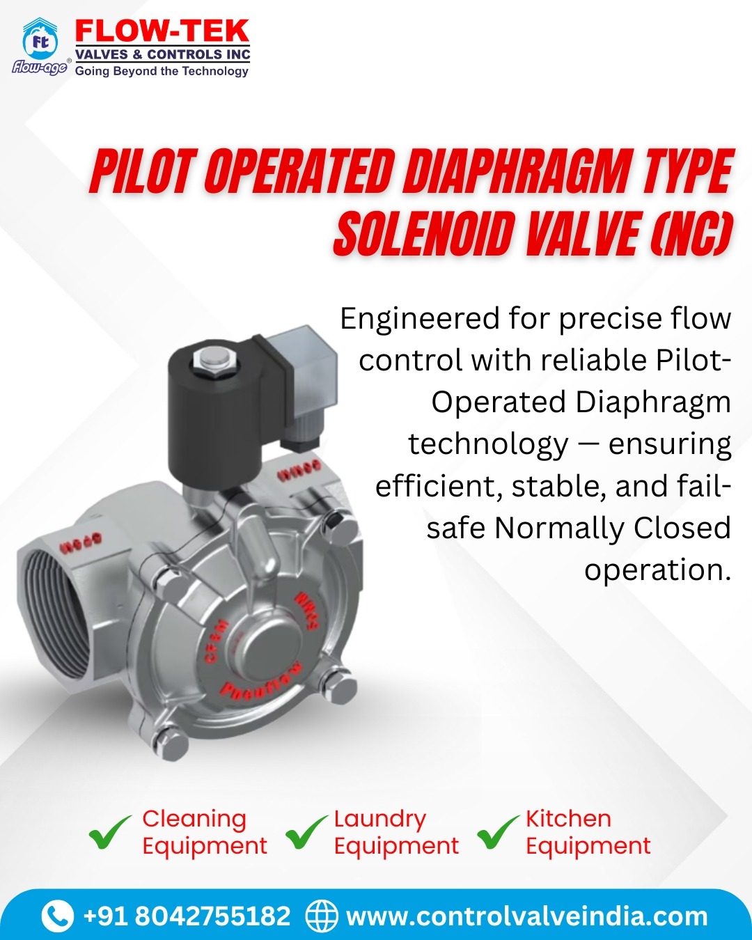 Pilot Operated Diaphragm Type Solenoid Valve Manufacturer in India ...