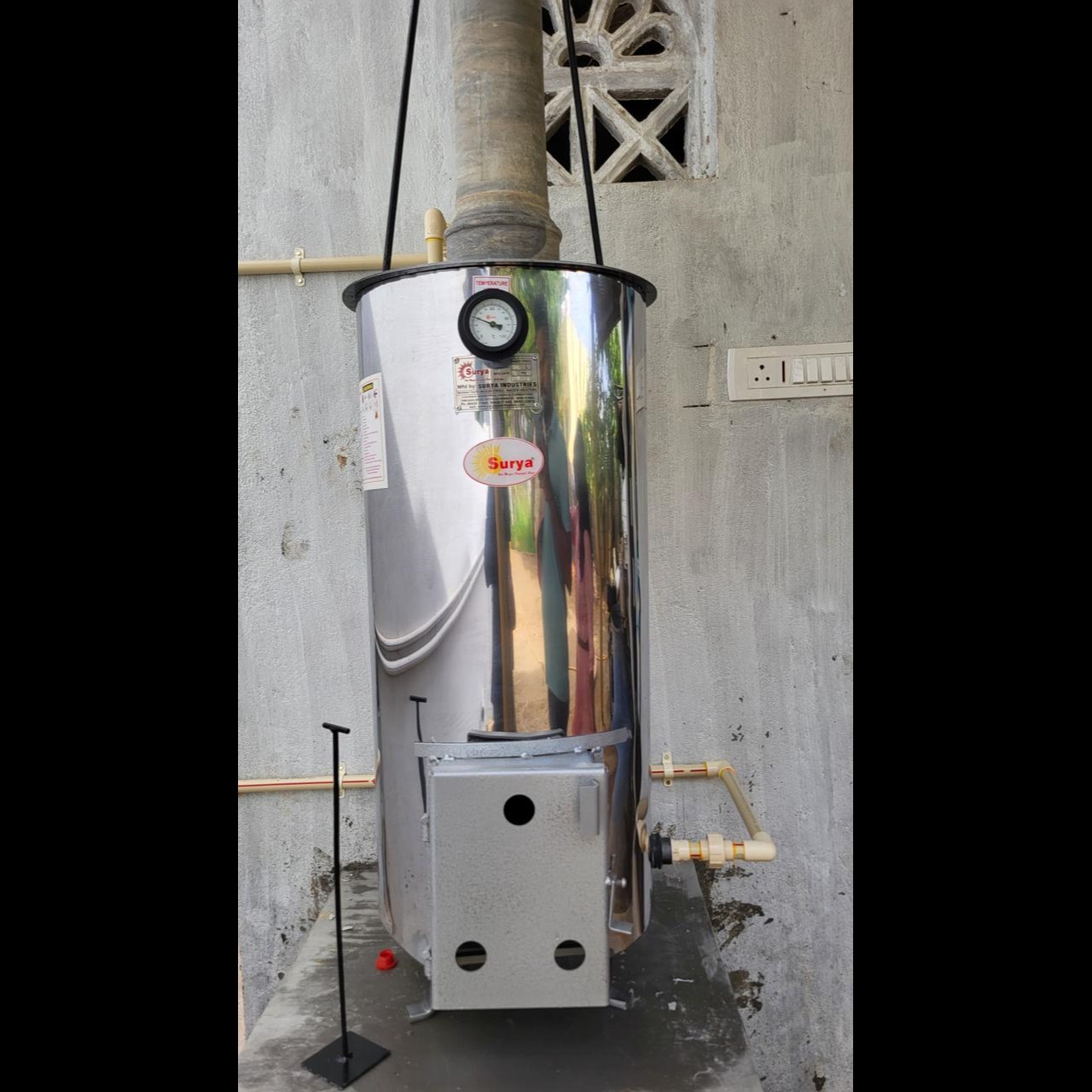 Where should it be installed? | SURYA WOOD FIRE WATER HEATER ...