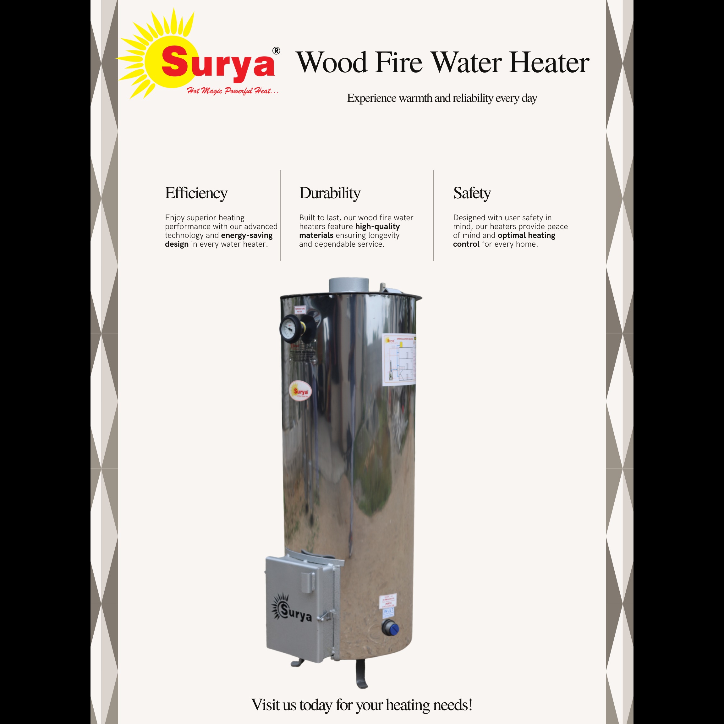 Will I get continuous hot water for many people? | SURYA WOOD FIRE ...