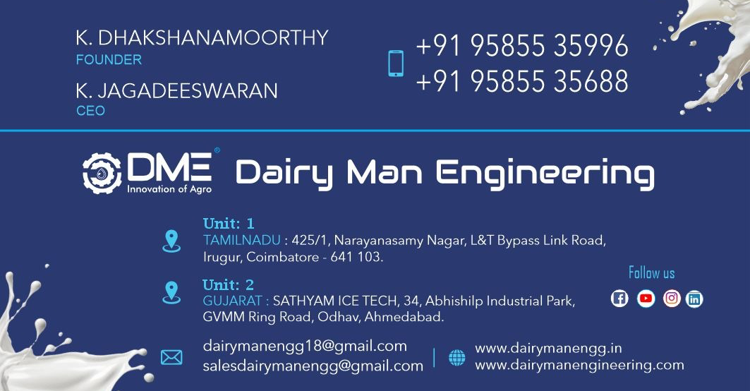 DAIRY EQUIPMENTS | Dairy Man Engineering|Homogenizer Machine - Coimbatore