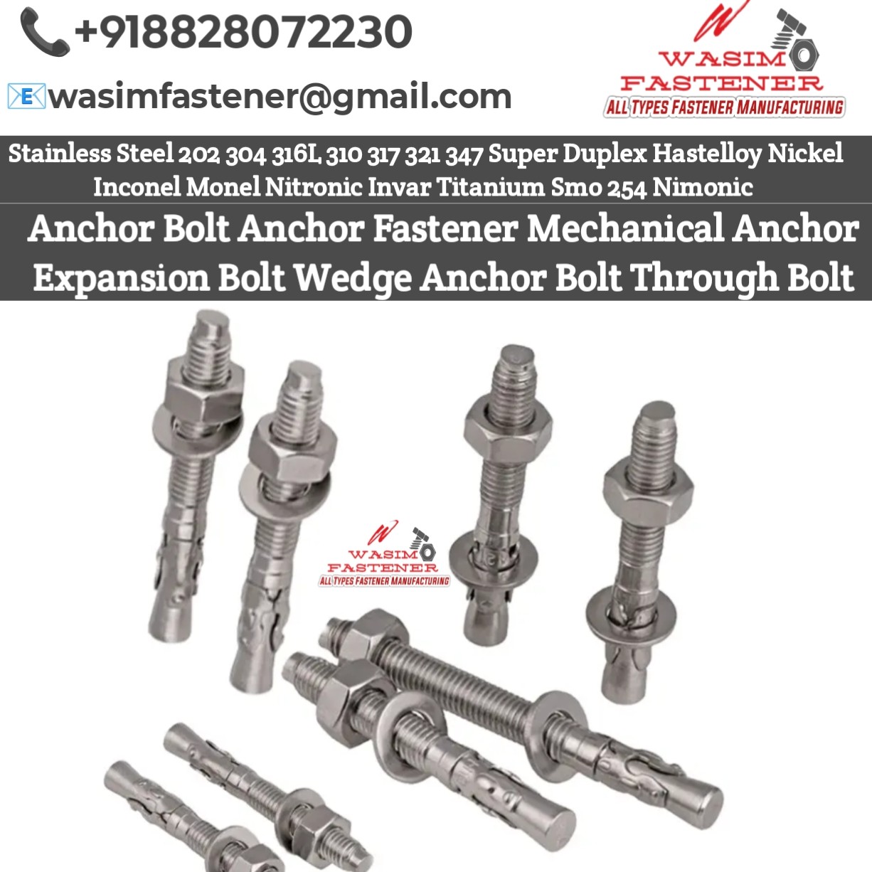 12.9 Anchor Bolt Manufacturer & Supplier in India | High Tensile 12.9 ...
