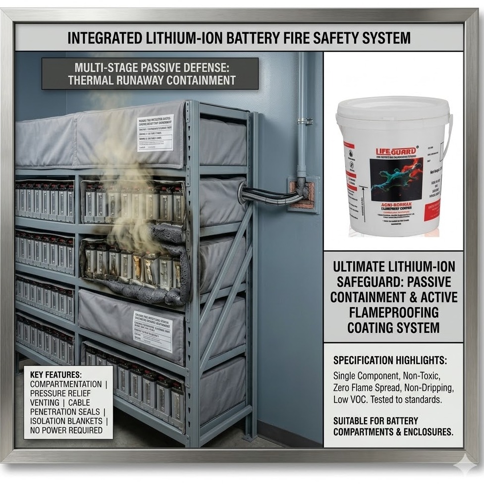 Passive fire protection solution for lithium battery facilities ...