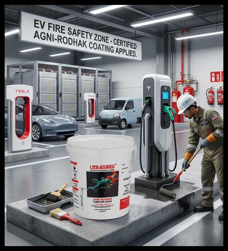 Fire safety coating for EV infrastructure | United Fire Equipment Pvt ...