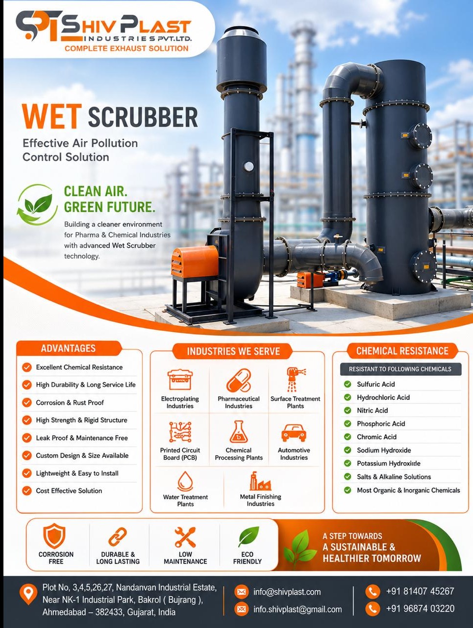 PP FRP Wet Scrubber – Complete Guide for Industrial Air Pollution ...