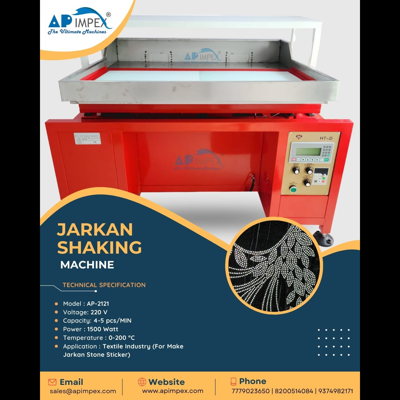 AP Impex Paperless Hotfix Machines in Surat