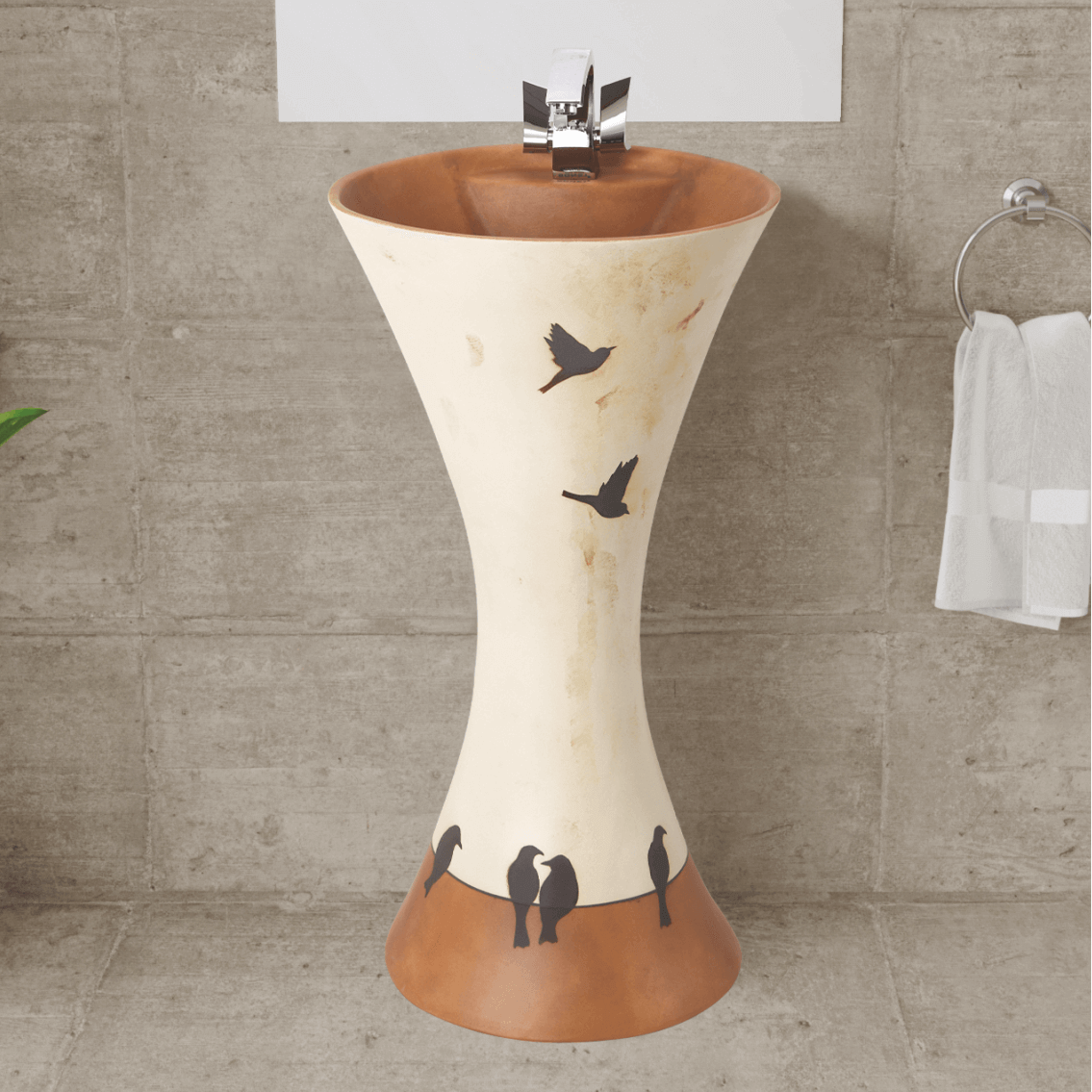 Sonet One-Piece Wash Basin – Xcent-001(Matt Finish... | Ceramic Corner - Bangalore