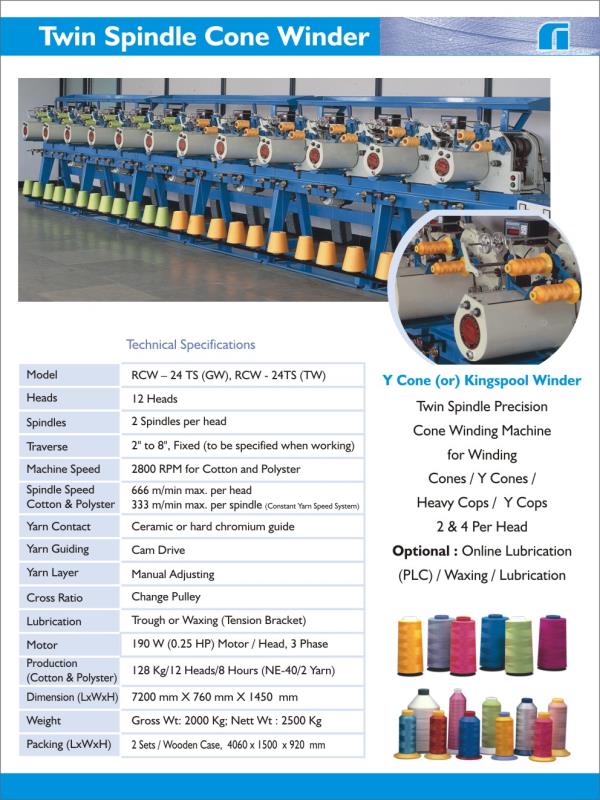 TEXTILE WINDING MACHINE WINDING MACHINE POY YARN W... | RESHMI ...