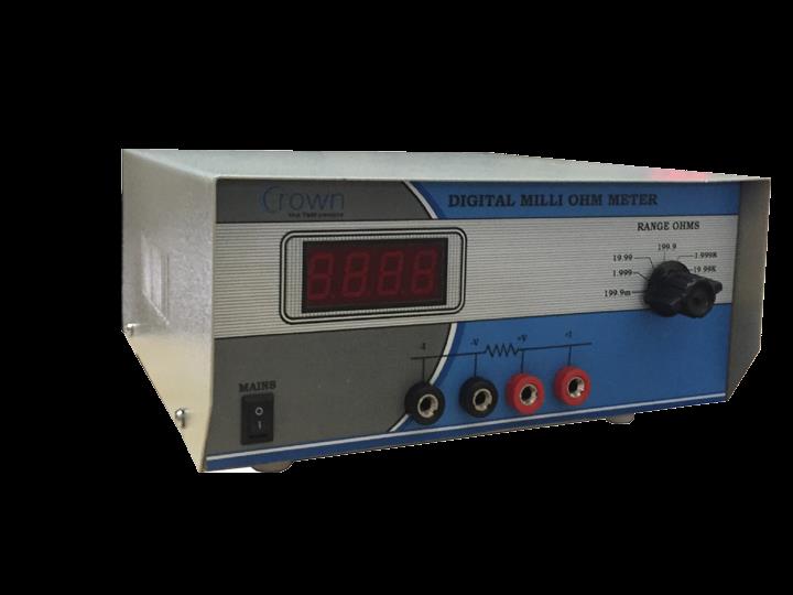 "CROWN" made DIGITAL MILLI OHM METER is useful for | Crown Electronic ...