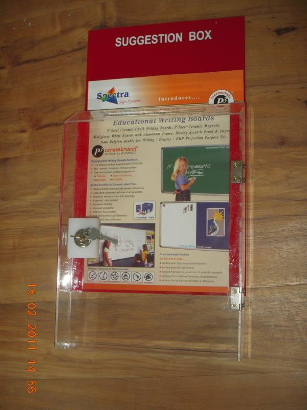 Suggestion Box Spectra Sign Systems Supplies a... | Spectra Sign ...