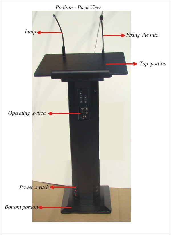 Podium With Builtin Speaker Built in 6W Amp | Spectra Sign Systems