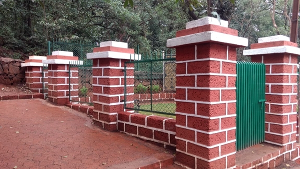 Wall compound design at m | Studio Eleven in Nagpur, India