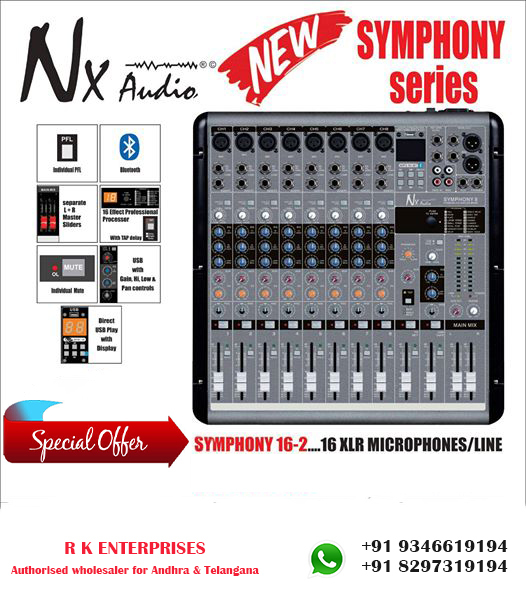 Individual XLR Mic & Line Inputs. Individual | R.K. Enterprises
