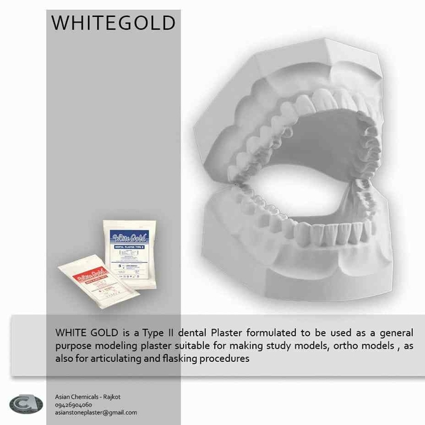 WHITE GOLD is a Type II dental Plaster formulated ... | Asian Chemicals ...