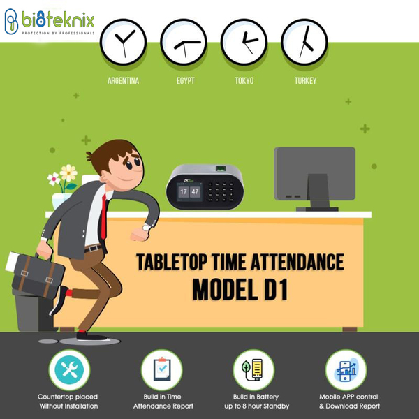 TABLETOP TIME ATTENDANCE MODEL D1 ADVANTAGES OF... | Bioteknix Private ...
