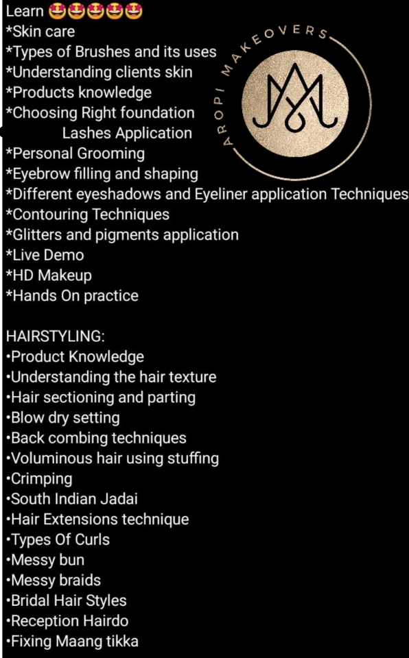 Basic Makeup Course Outline | Saubhaya Makeup