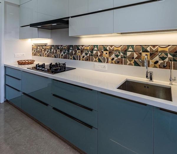 modular kitchen 3D interior design & furniture pu ... | Param Interiors ...