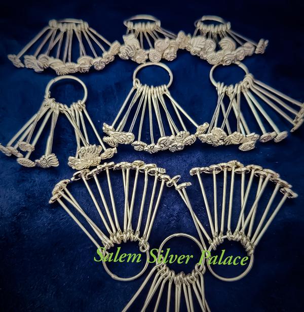 Silver Pottu Kuchi Silver Bindi Mould Pottu achu... | Salem Silver ...